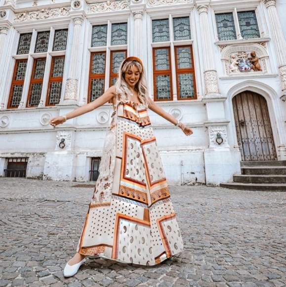 Zara | Dresses | Zara Paisley Strappy Ruffle Maxi Print Dress | Poshmark